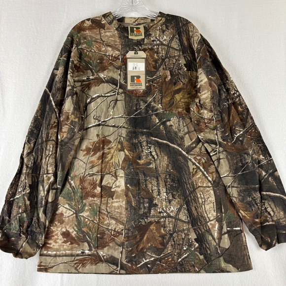 Realtree | Shirts | Russell Camo Realtree Long Sleeve T Shirt Size L ...